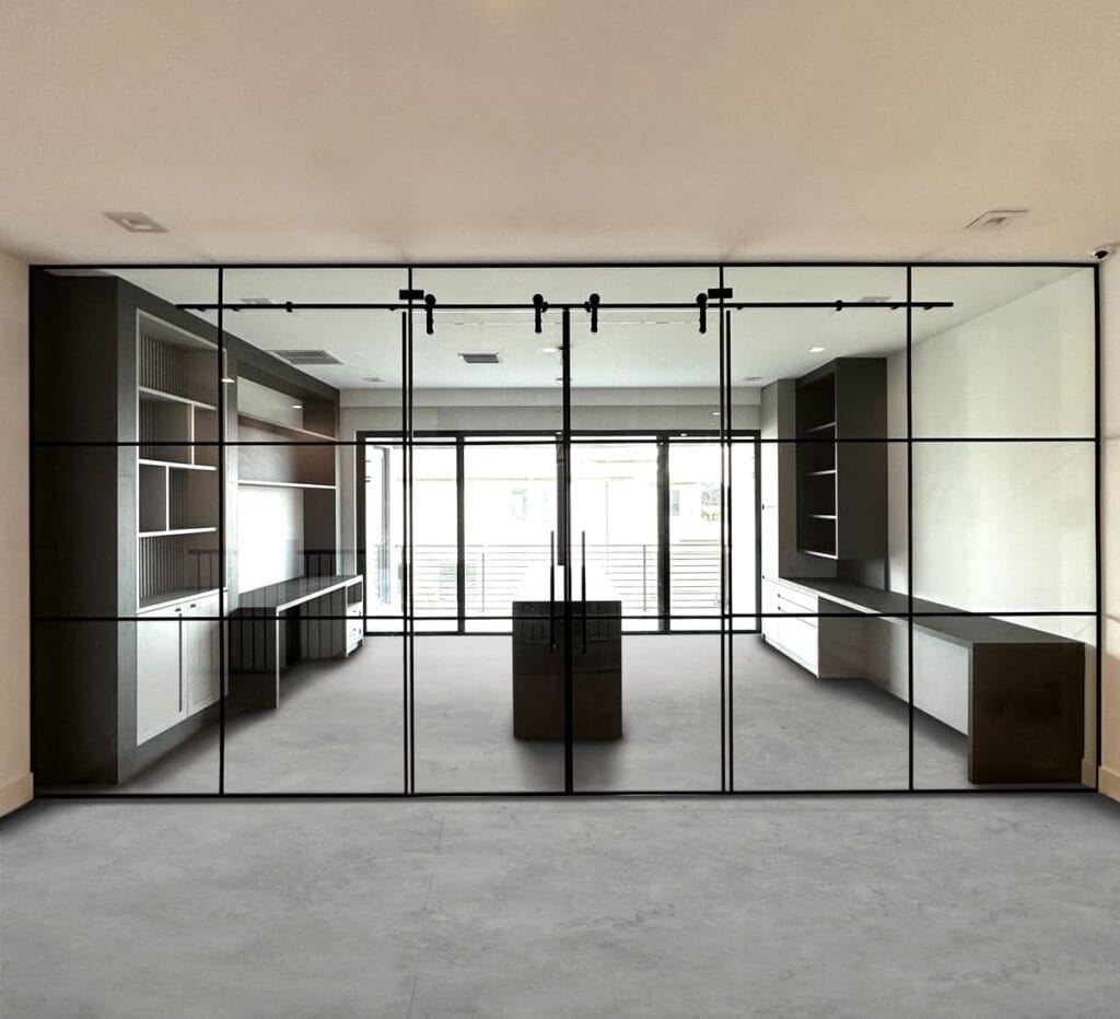 Glass Partitions with Grids | Florida State Glass & Mirror