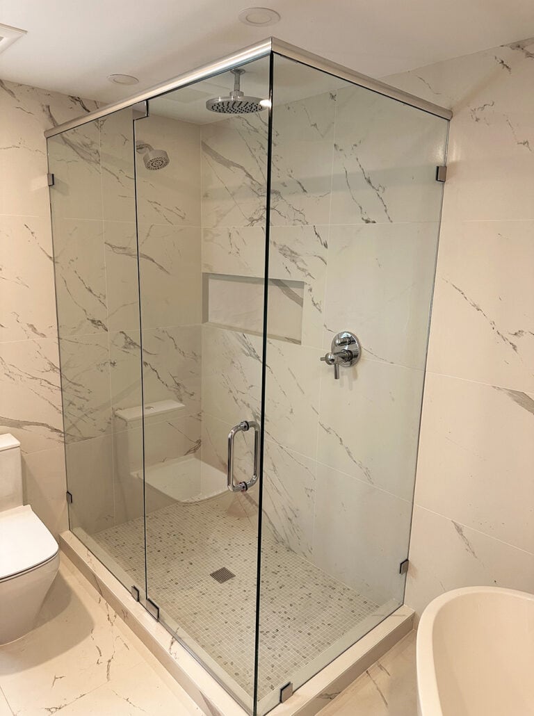 Header Shower System | Semi-Frameless Shower Glass Support